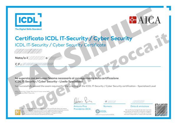 Corso ICDL FULL STANDARD online con esami ufficiali Aica